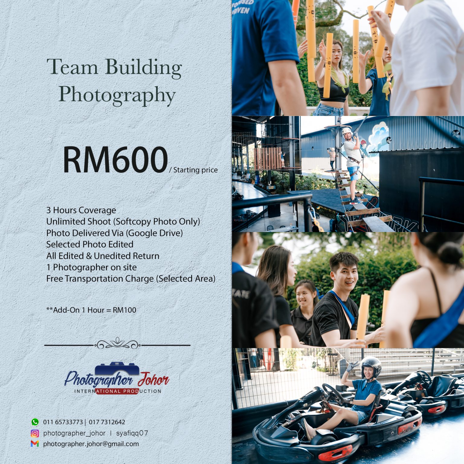 Team Building Package – Photographer Johor